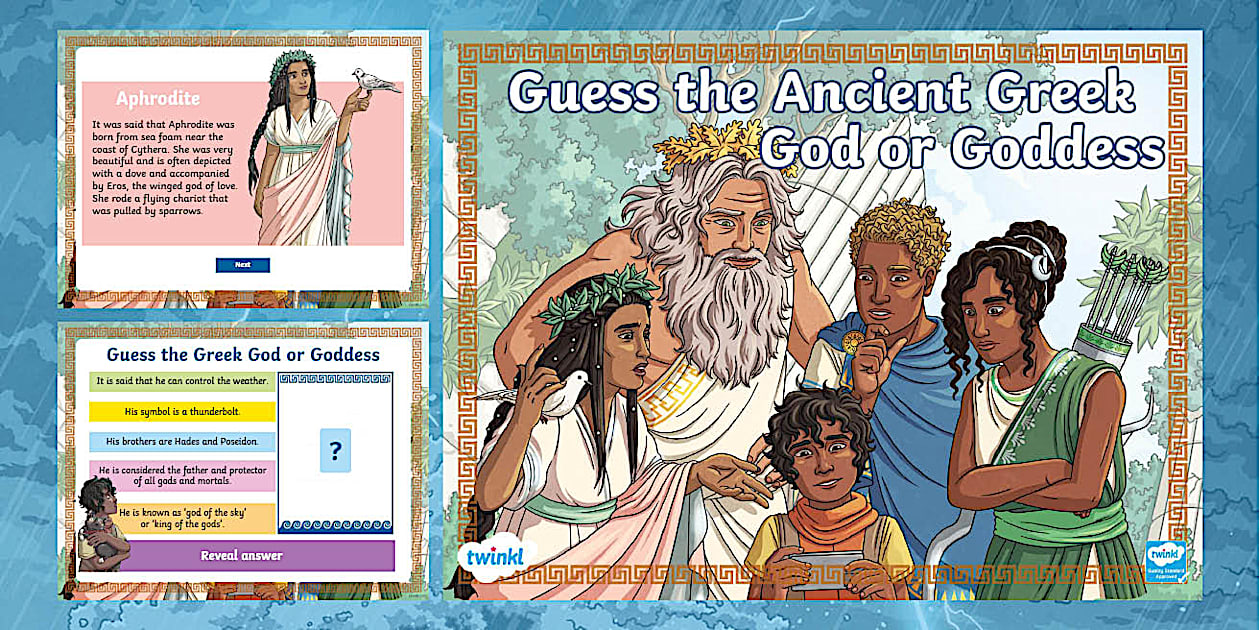 Guess the Ancient Greek Gods and Goddesses Quiz PowerPoint
